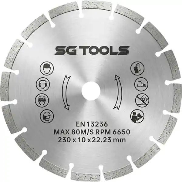 SG TOOLS dijamantska ploča za sečenje betona 150mm, laserski varena