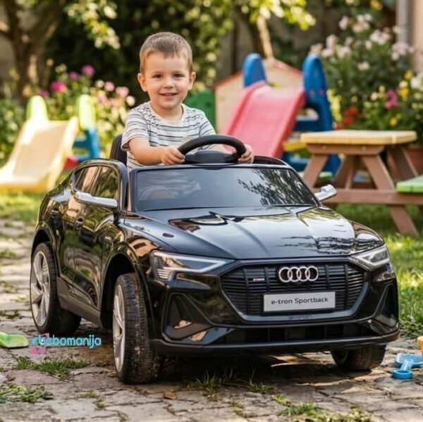 Audi E-Tron Sportback na akumulator 12V – Crni
