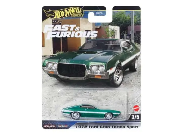 Hot Wheels Igračka autić 1972 Ford Gran Torino, Zeleni