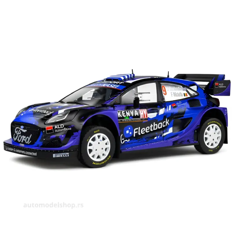 SOLIDO Ford Puma Rally 1 Blue #9 SERDERIDIS /MICLOTTE Rally Kenya - 2022, 1:18