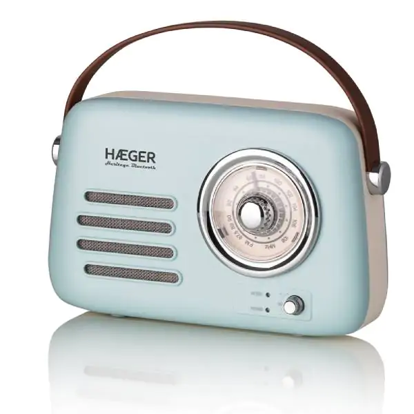 HAEGER RB-BLU.002A RETRO FM RADIO BLUETOOTH, USB, AUX 5W PLAVI