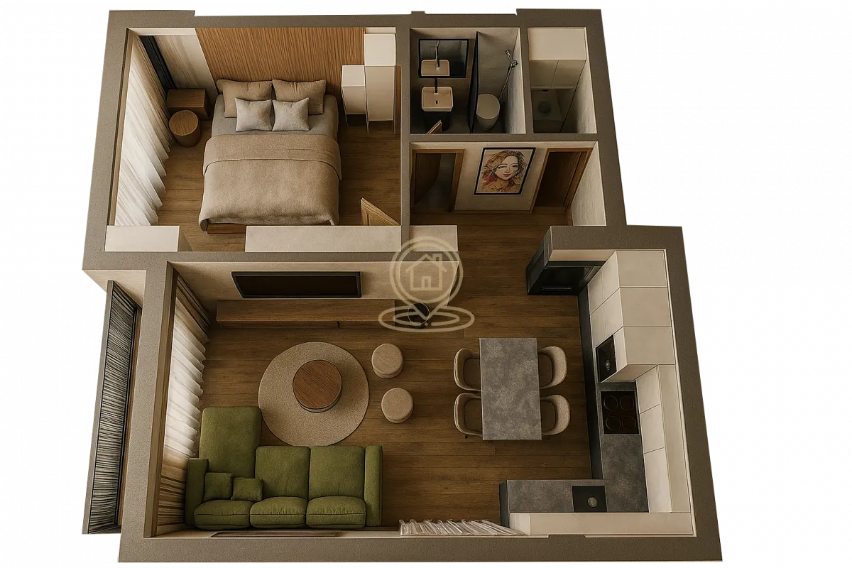 Prodaja, dvosoban stan, 52m², Palilula, Niš