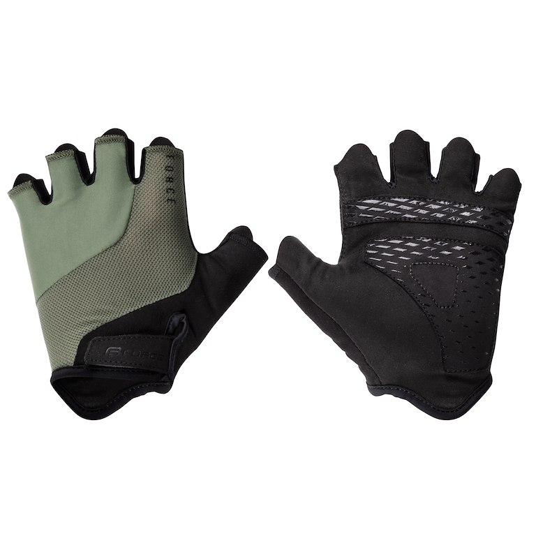 Rukavice FORCE LAND, army-crne, XL