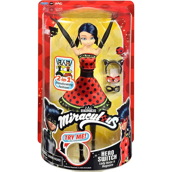 Playmates Magična lutka Miraculous Hero Switch Ladybug 2u1