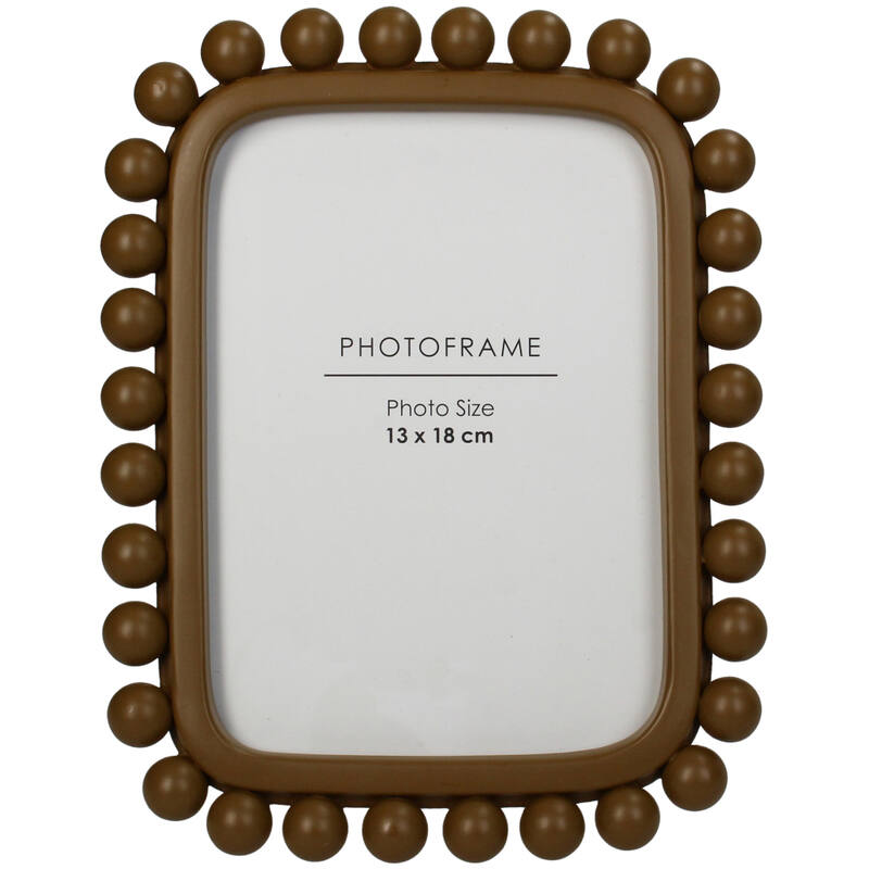 RAM ZA SLIKE – Photo Frame Dots Polyresin Brown 13x18cm