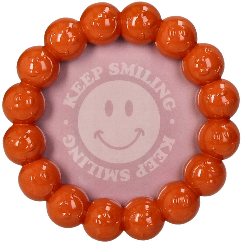 RAM ZA SLIKE – Photo Frame Smiley Polyresin Orange 10x10cm