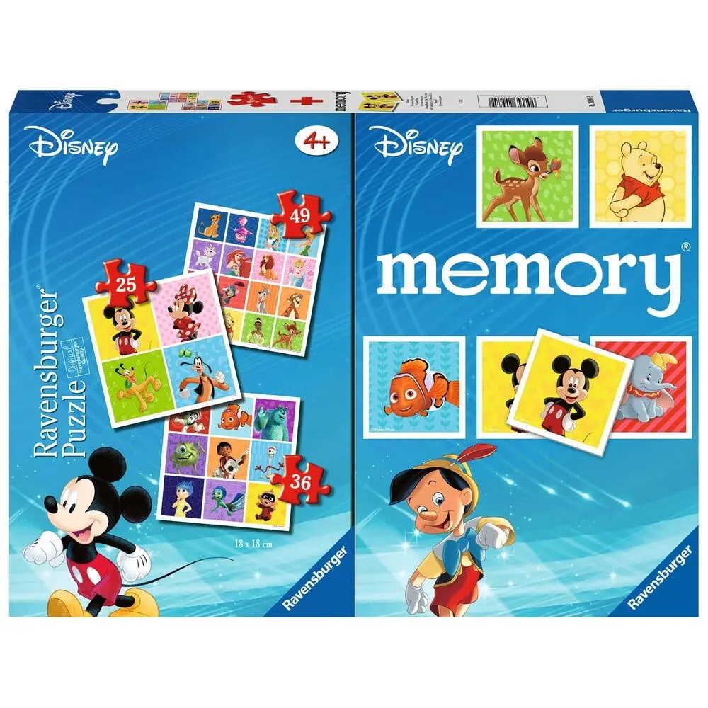Ravensburger igra pamćenja i 3u1 slagalica Dizni