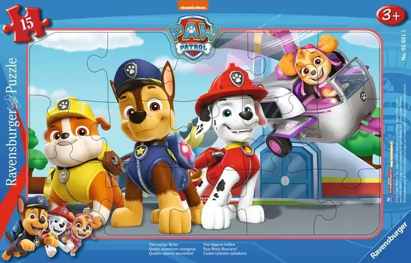 Ravensburger Slagalica Patrolne šape, 15 delova