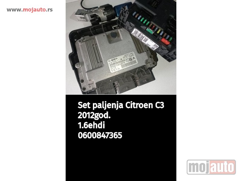 Set panljenja ECU BSI Bravica za Citroen C3
