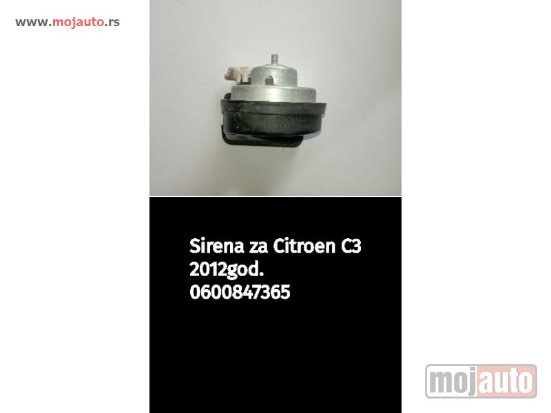 Sirena za Citroen C3