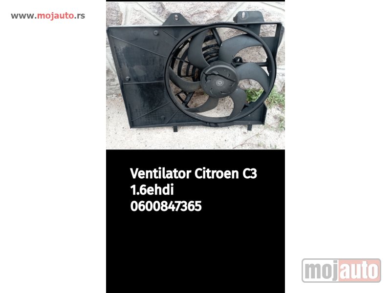Ventilator hladnjaka za Citroen C3
