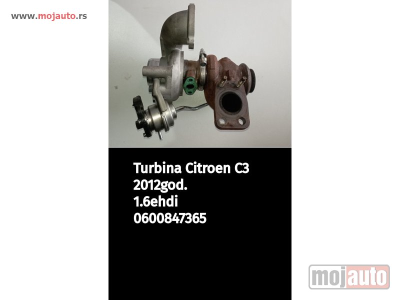 Turbina 1.6ehdi za Citroen C3