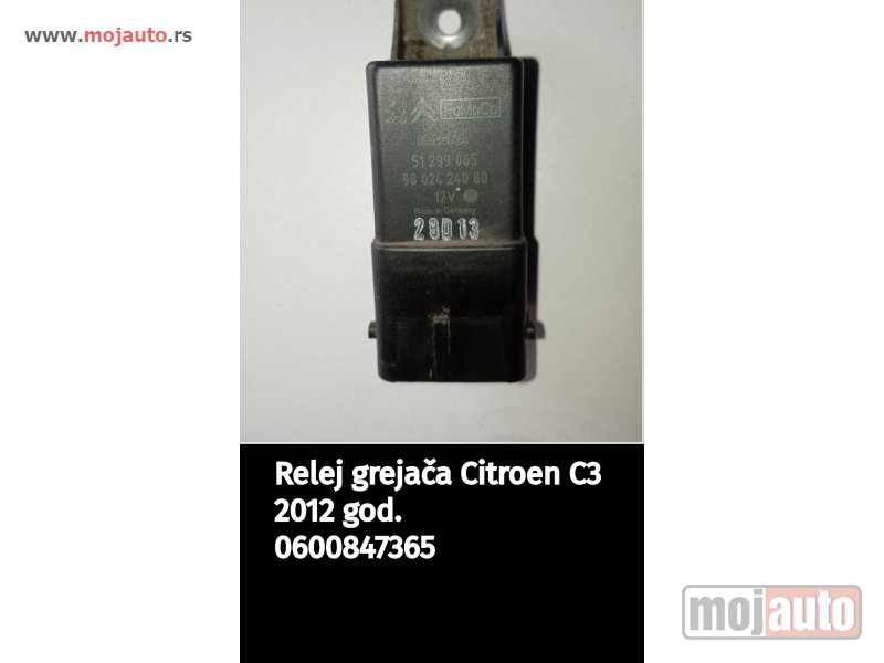 Relej grejaca za Citroen C3