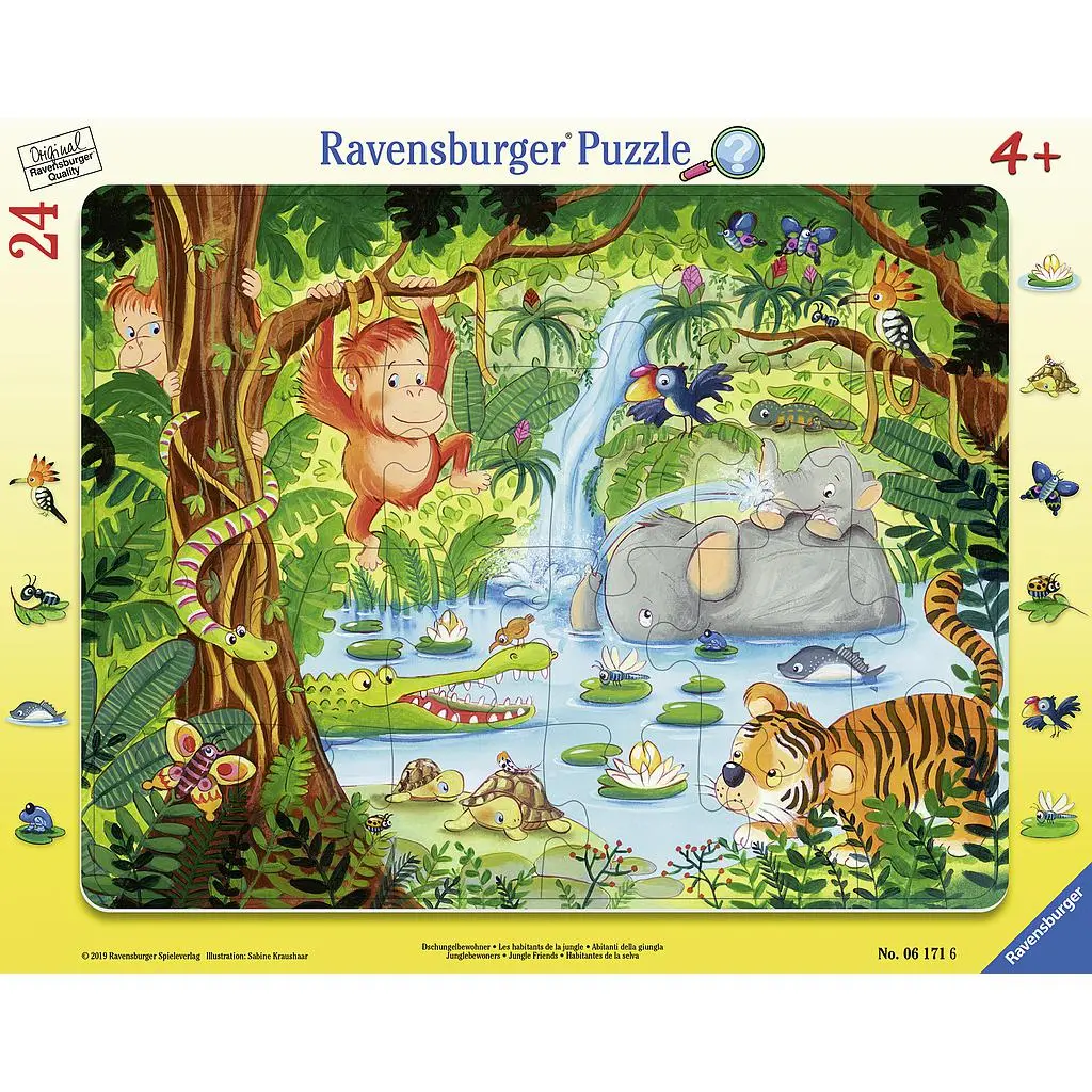 Ravensburger Slagalica Drugari iz džungle, 24 dela