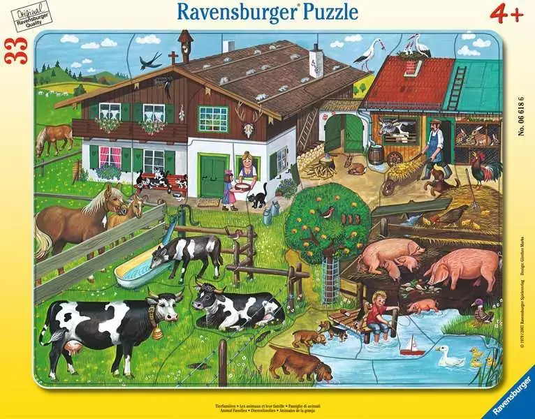 Ravensburger Slagalica Porodice životinja, 33 dela
