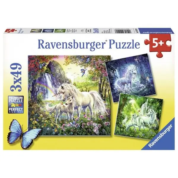 Ravensburger Slagalica Prelepi jednorog, 3x49 delova