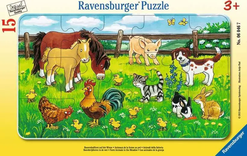 Ravensburger Slagalica Životinje, 15 delova