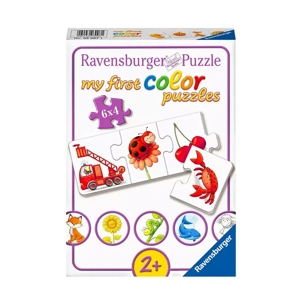 Ravensburger Slagalica Moje prve puzzle - sve boje, 6x4 dela