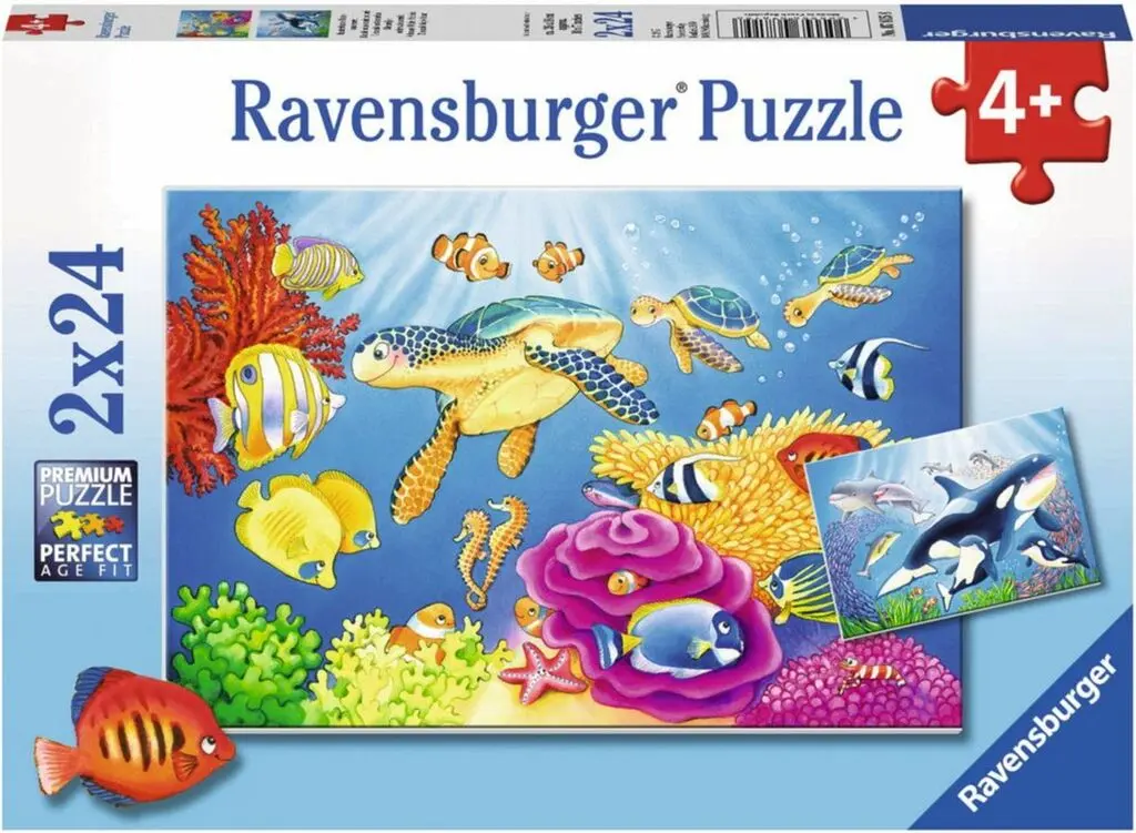 Ravensburger Slagalica Družina ispod mora, 2x24 dela