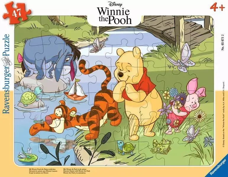Ravensburger Slagalica Otkrijte prirodu sa Winnie the Pooh-om, 47 delova