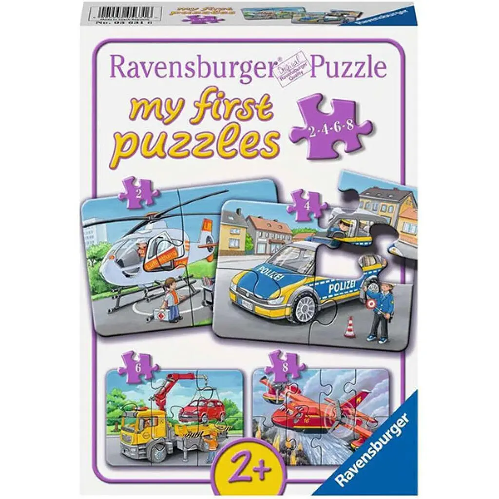 Ravensburger Slagalica Moja vozila sa prvenstvom prolaza, 2/4/6/8 delova