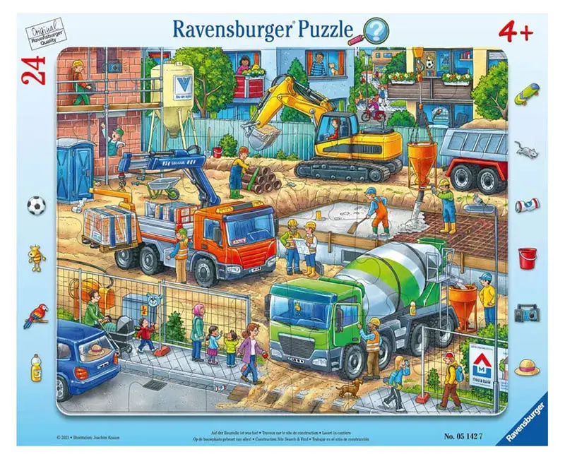Ravensburger Slagalica Dešavanje na gradilištu, 24 dela
