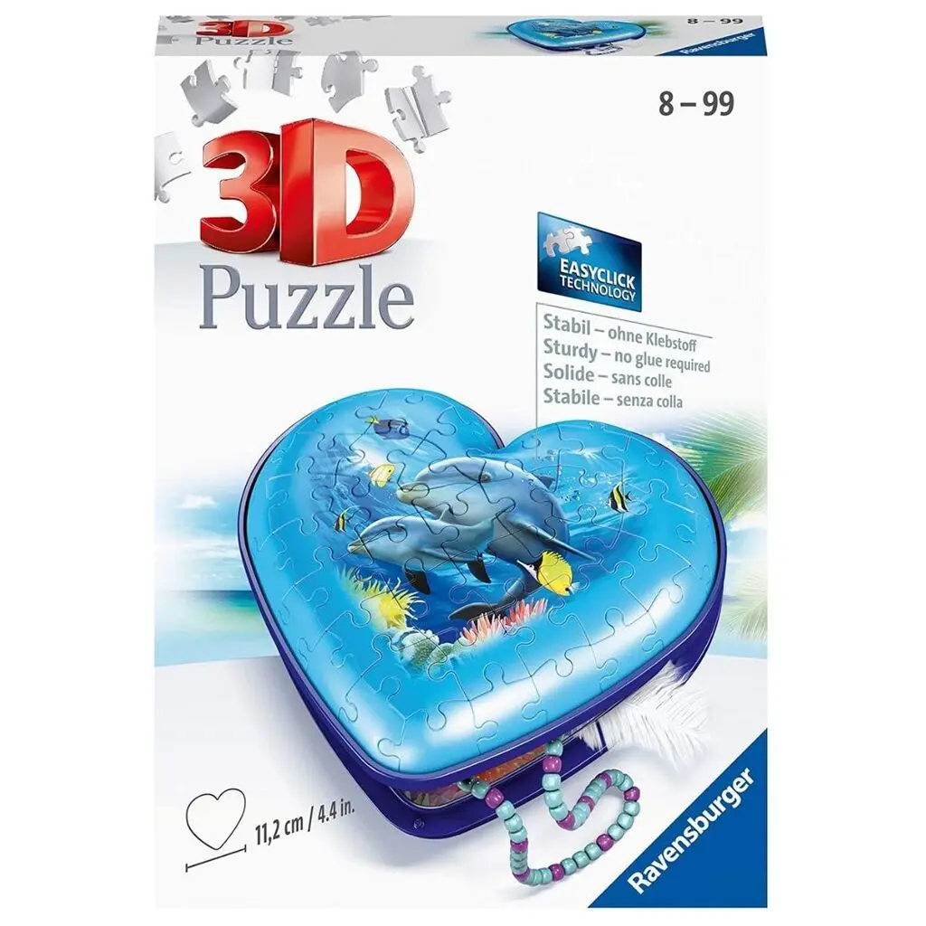 Ravensburger Puzzle 3D Kutija u obliku srca, 54 dela