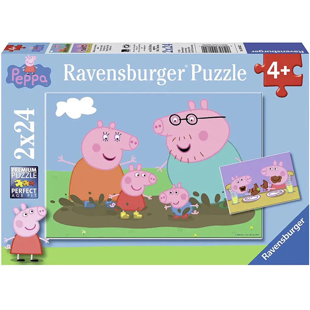 Ravensburger Slagalica Pepa prase, 2x24 dela