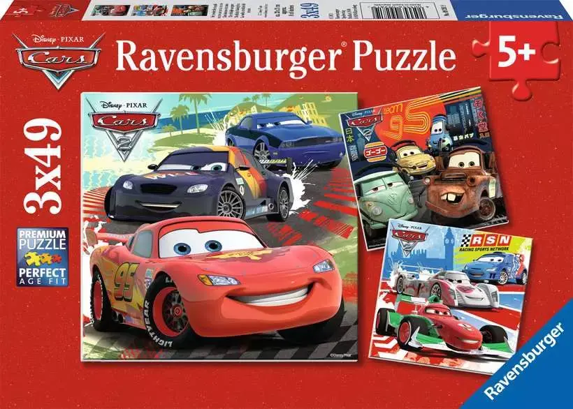 Ravensburger Slagalica Cars, 3x49 delova