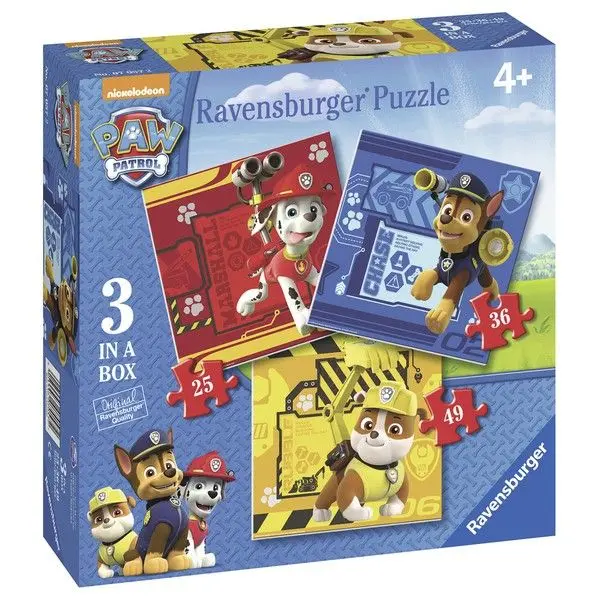 Ravensburger Slagalica Paw patrol, 25/36/49 delova