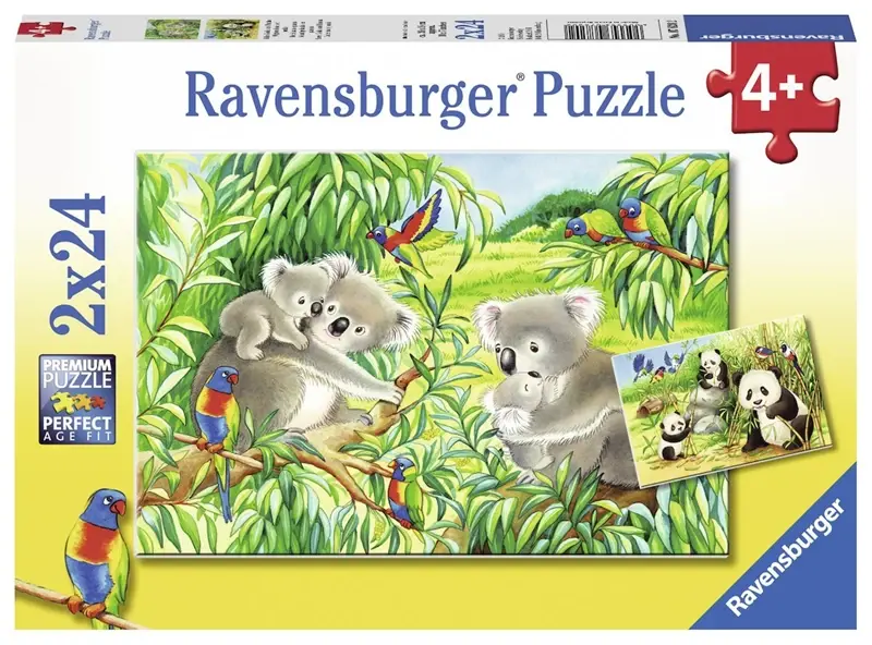 Ravensburger Slagalica Koale i pande, 2c24 dela