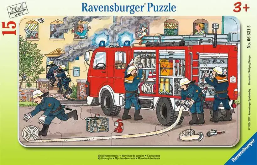 Ravensburger Slagalica Hrabri vatrogasci u akciji, 15 delova