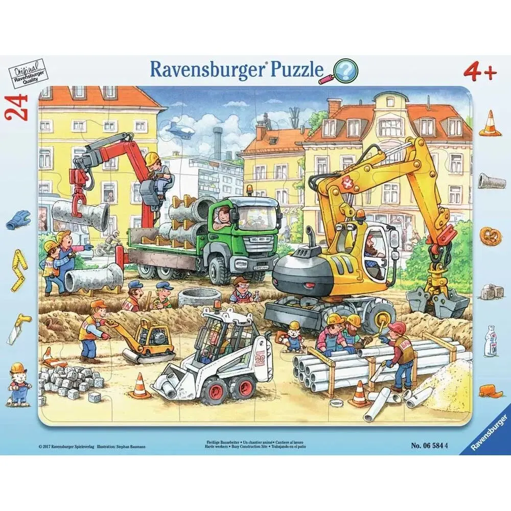 Ravensburger Slagalica Vredni građevinski radnici, 24 Delova