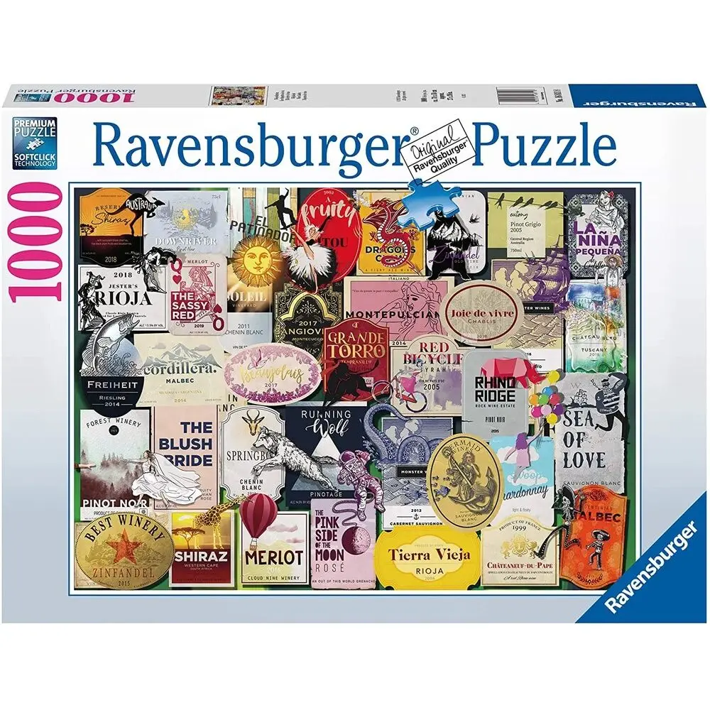 Ravensburger Slagalica Vinske etikete, 1000 Delova