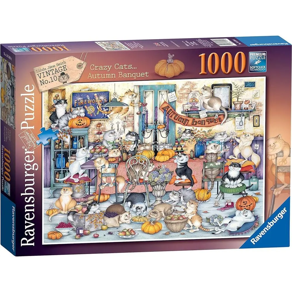 Ravensburger Slagalica Jesenja žurka mačaka, 1000 Delova