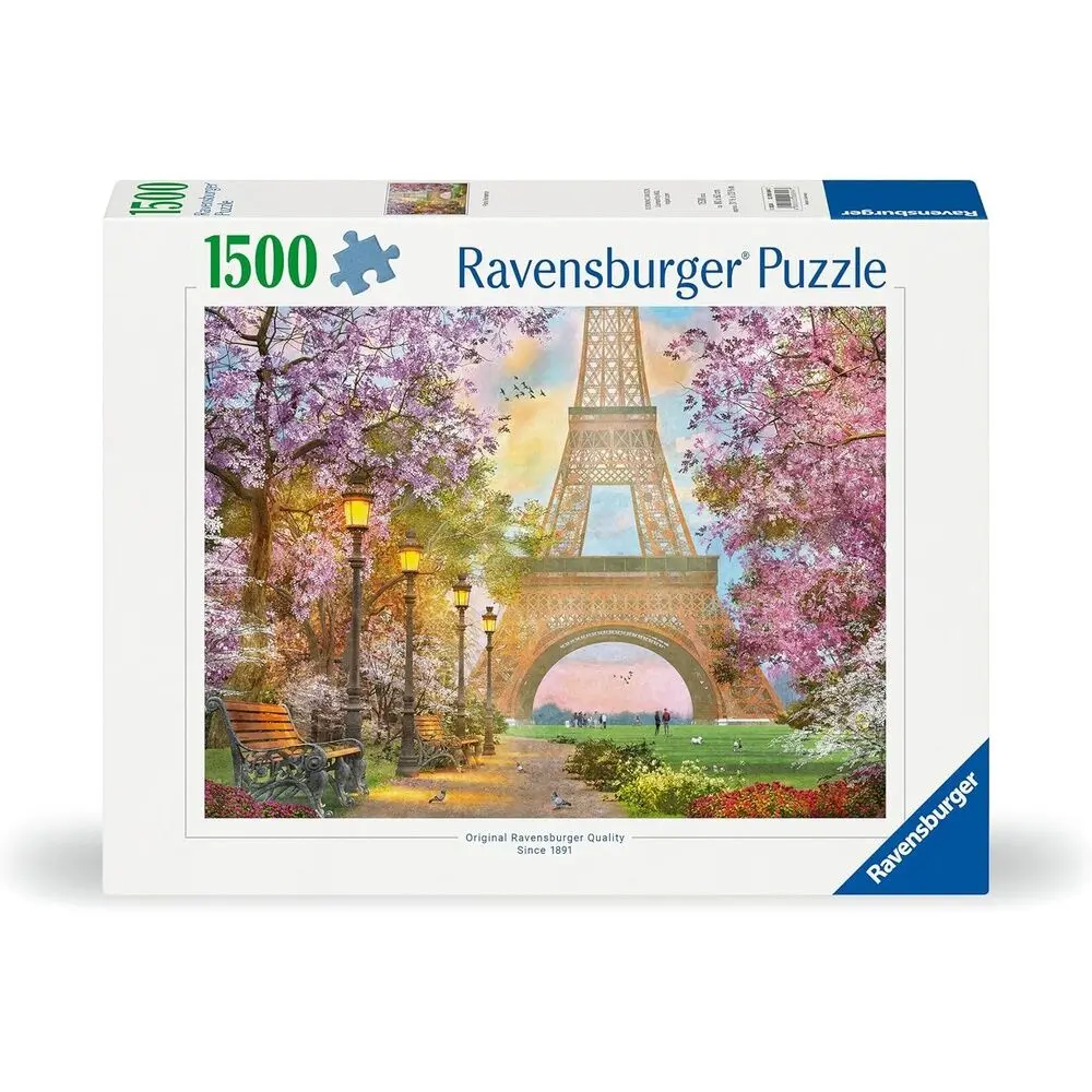Ravensburger slagalica Romansa u Parizu, roze, 1500 delova