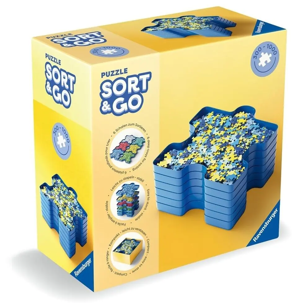 Ravensburger Slagalica Sort & Go - organizator slagalica, 1000 delova