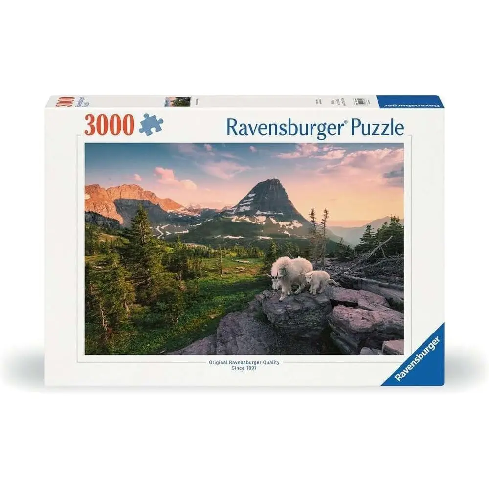 Ravensburger slagalica sa planinskom kozom, siva, 500 delova