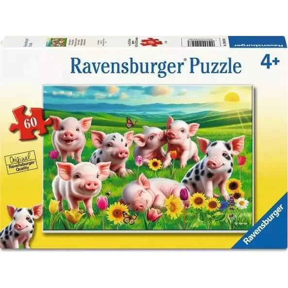 Ravensburger slagalica Slatke svinje, 60 delova