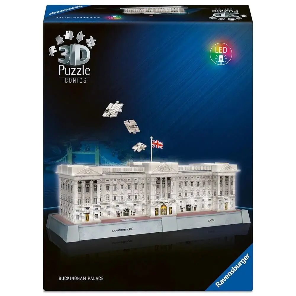 Ravensburger 3D slagalica Bakingemska palata sa svetlom, 108 delova