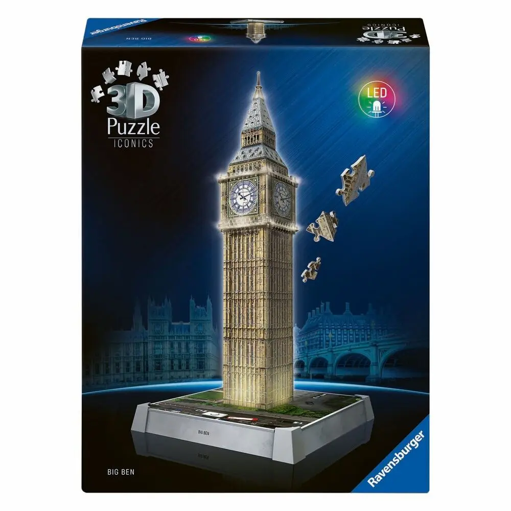 Ravensburger 3D slagalica Big Ben sa svetlom, 216 delova