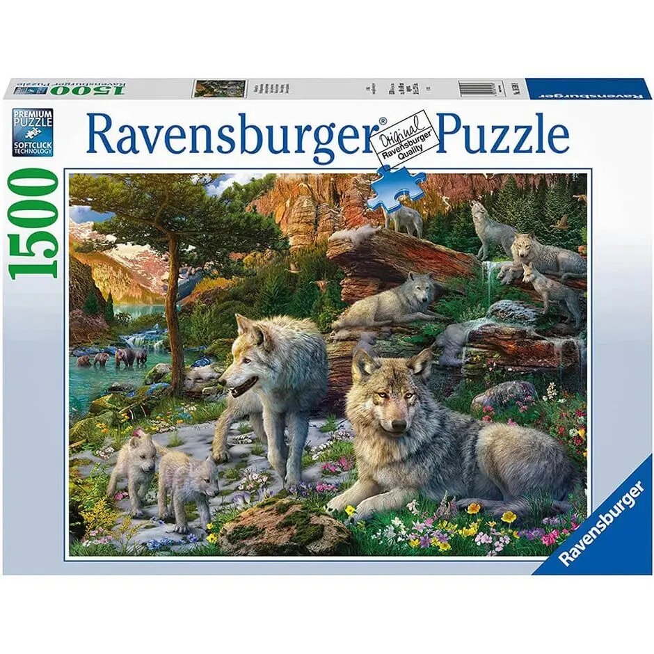 Ravensburger slagalica Vukovi u proleće, 1000 delova
