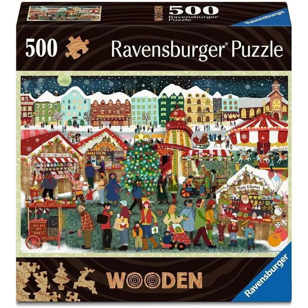 Ravensburger slagalica Božićna drvena slagalica, 1000 delova