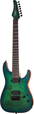 Schecter C-7 Pro Aqua Burst električna gitara sa 7 žica