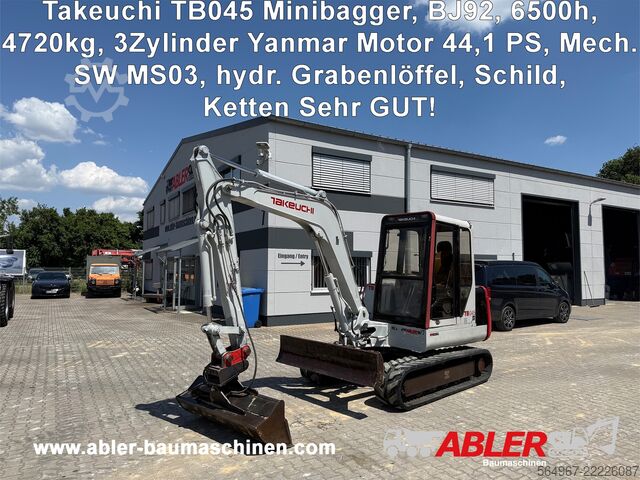 Mini bager
Takeuchi TB045 Minibagger SW MS03