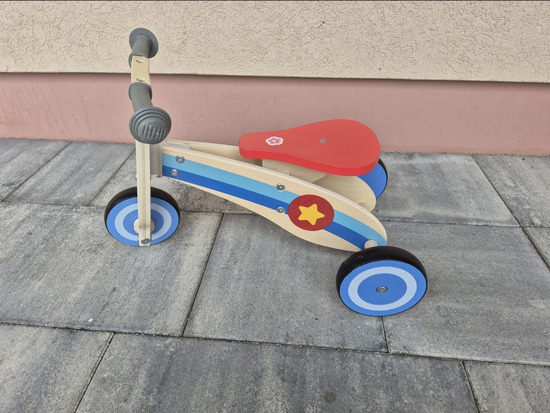 Playtive drveni tricikl guralica (2 u 1)