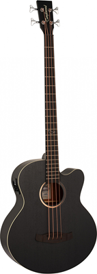 Tanglewood TB7ABCE Blackbird Smokestack Black Satin elektro-akustična bas gitara