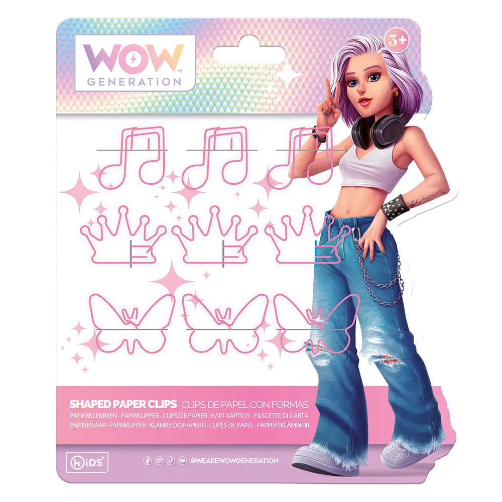 WOW Generation Kreativni set sa 9 spajalica u oblicima