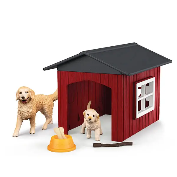 Igračka za pse odgaјivačnice Schleich pas sa 2 zlatna retrivera (42722)