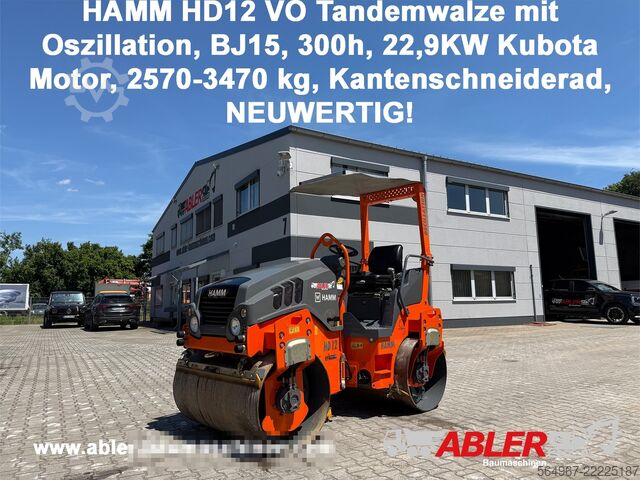 Tandem valjak
Hamm HD12 VO Tandemwalze 22,9 kW Kubota